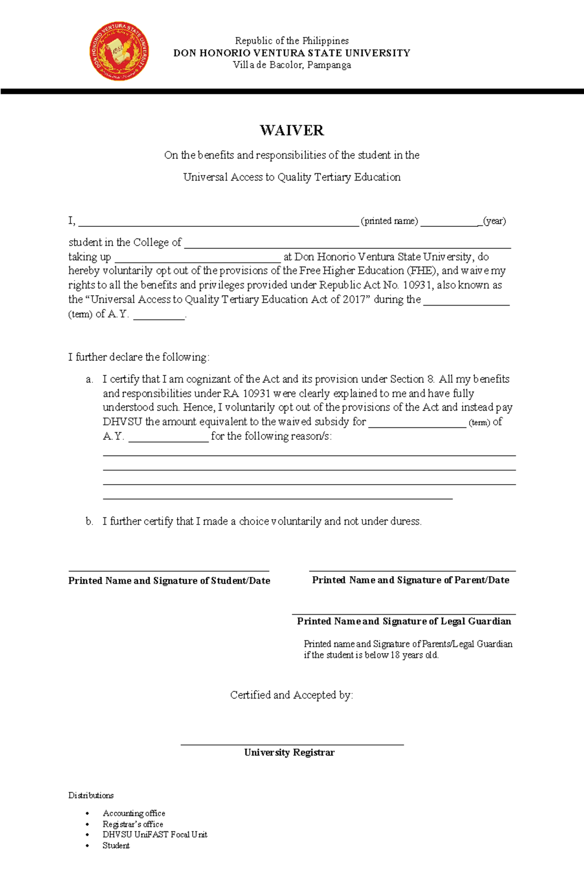 Waiver-Special-Class - Republic of the Philippines DON HONORIO VENTURA ...