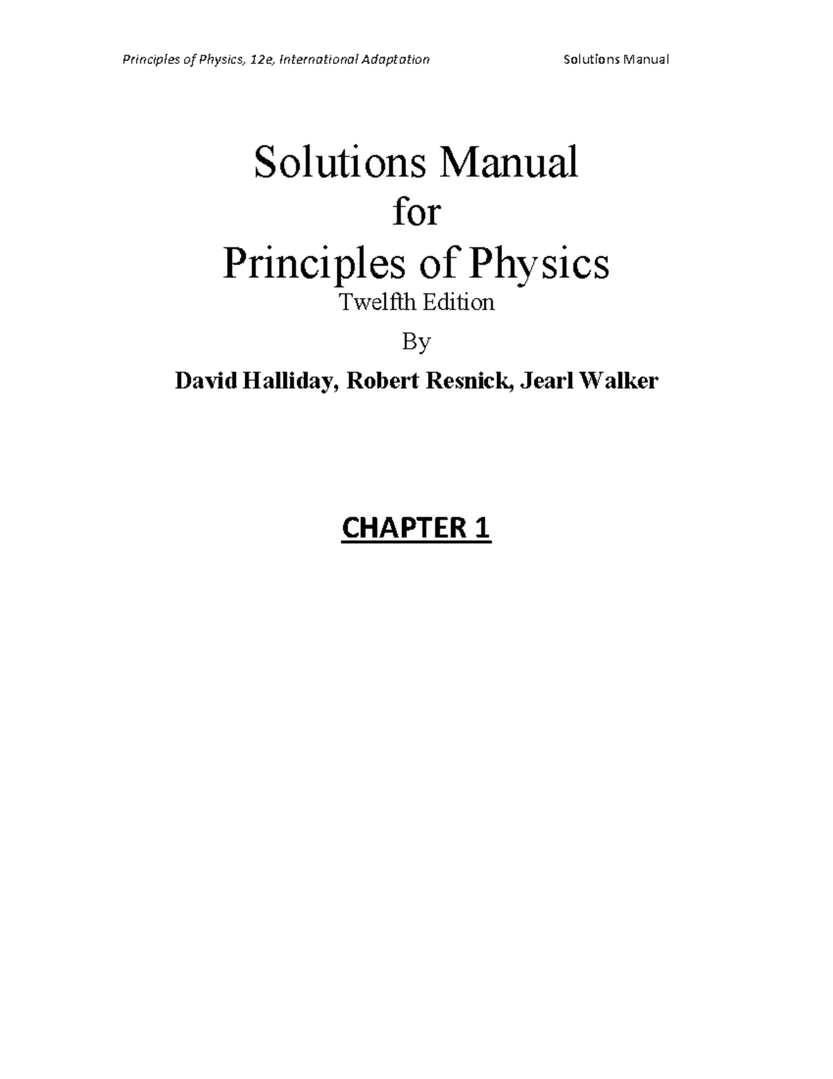 Solutions Manual for Principles of Physics 12e: Chapter 1 Insights ...
