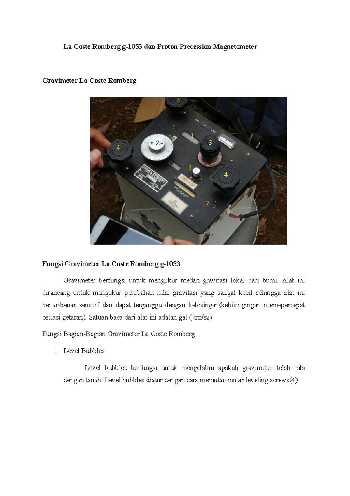 374403874: Prinsip Kerja Gravimeter La Coste Romberg & Magnetometer ...