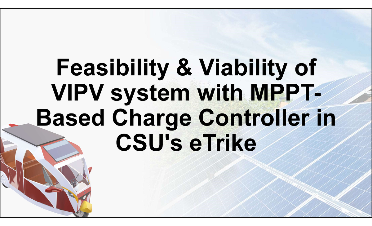 Vehicle Integrated photovoltaic study - Feasibility & Viability of VIPV ...