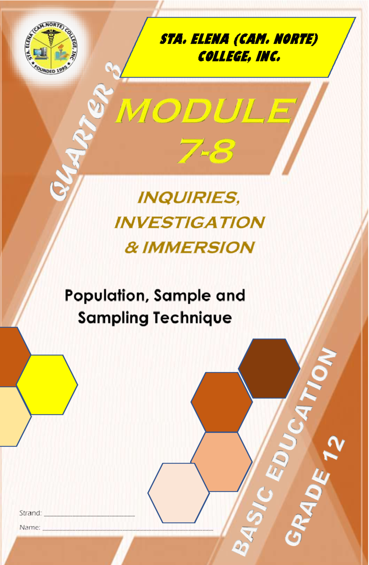 Module 7 & 8: Insights on Population, Sample & Sampling Techniques ...