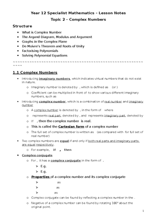 Specialist Maths formula sheet - SPECIALIST MATHEMATICS Written ...