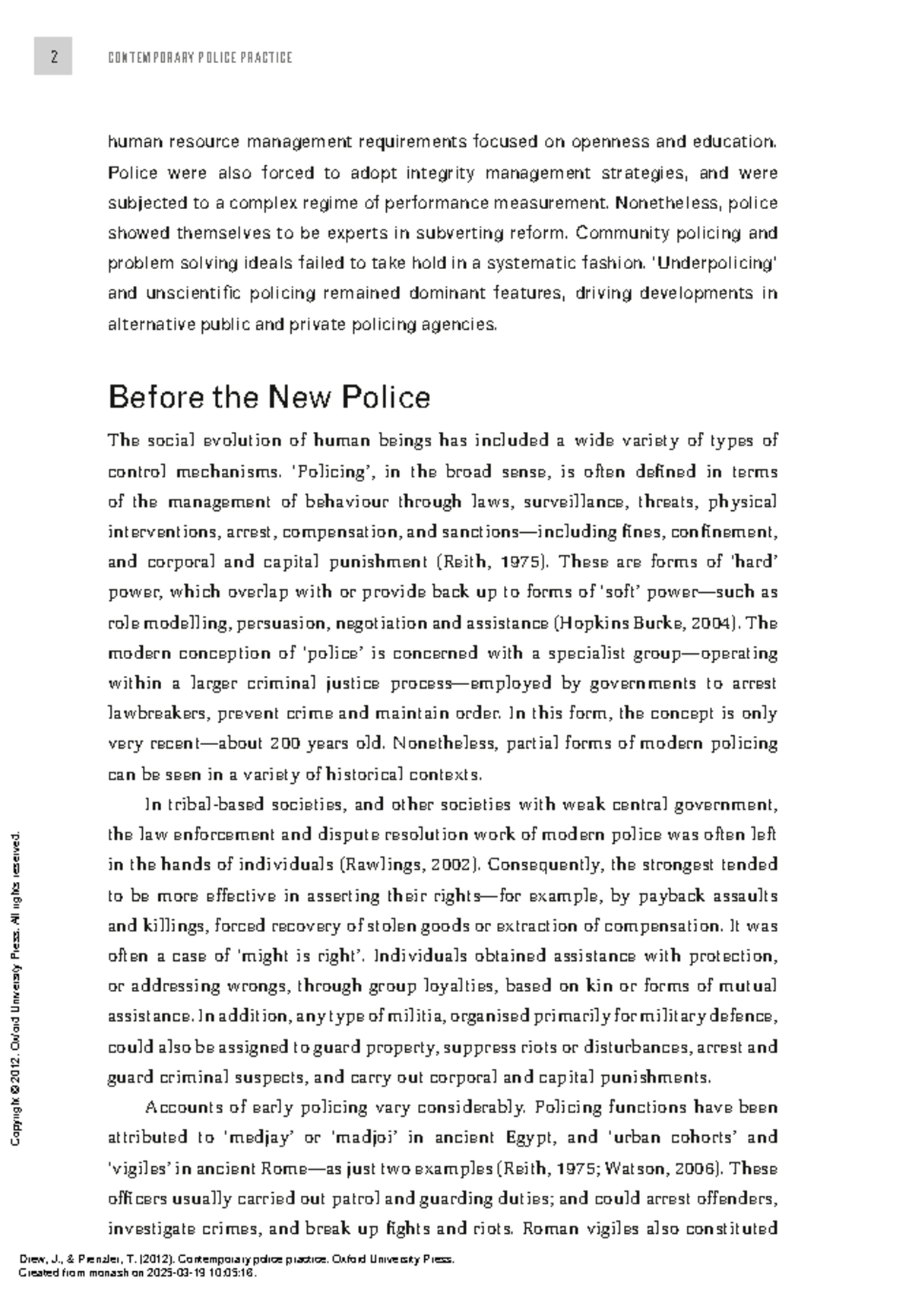 Contemporary Police Practice - Evolution and Historical Context (1 ...