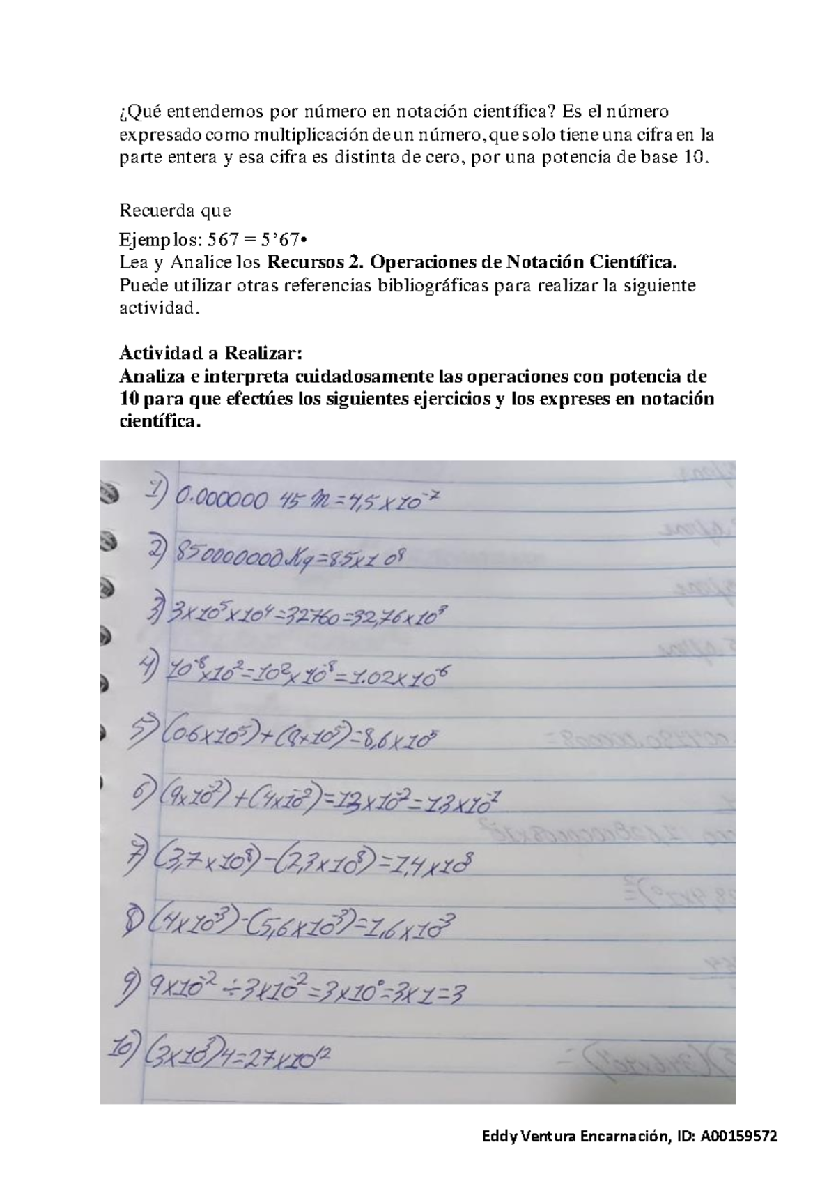 Unidad 1. Actividad 3. Notación Científica - ¿Qué entendemos por número ...