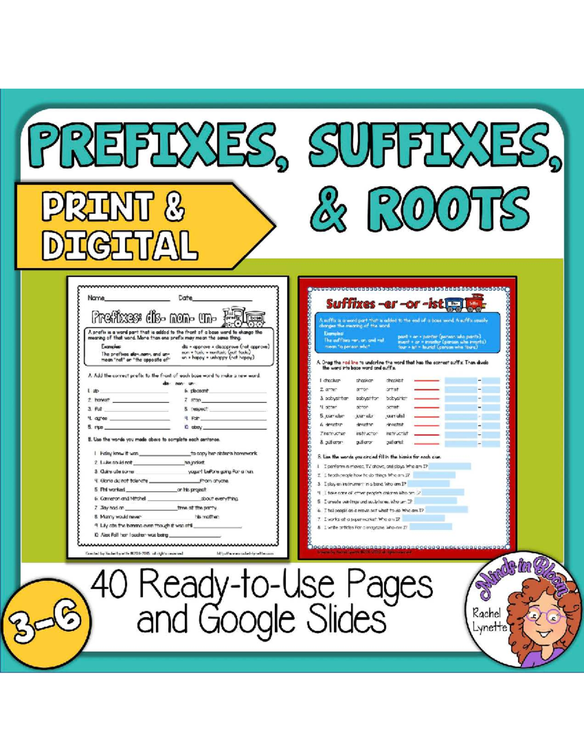 Prefixes, Suffixes, and Roots Workbook (Grade 3-4) - Studocu