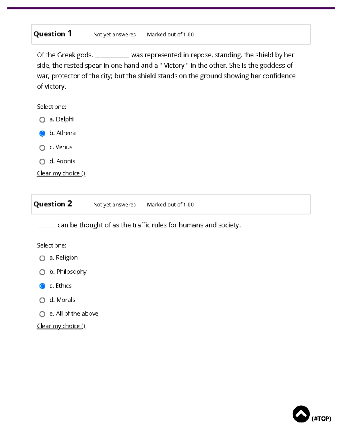 PHIL 1402 - Introduction to Philosophy Quiz Questions and Answers - Studocu