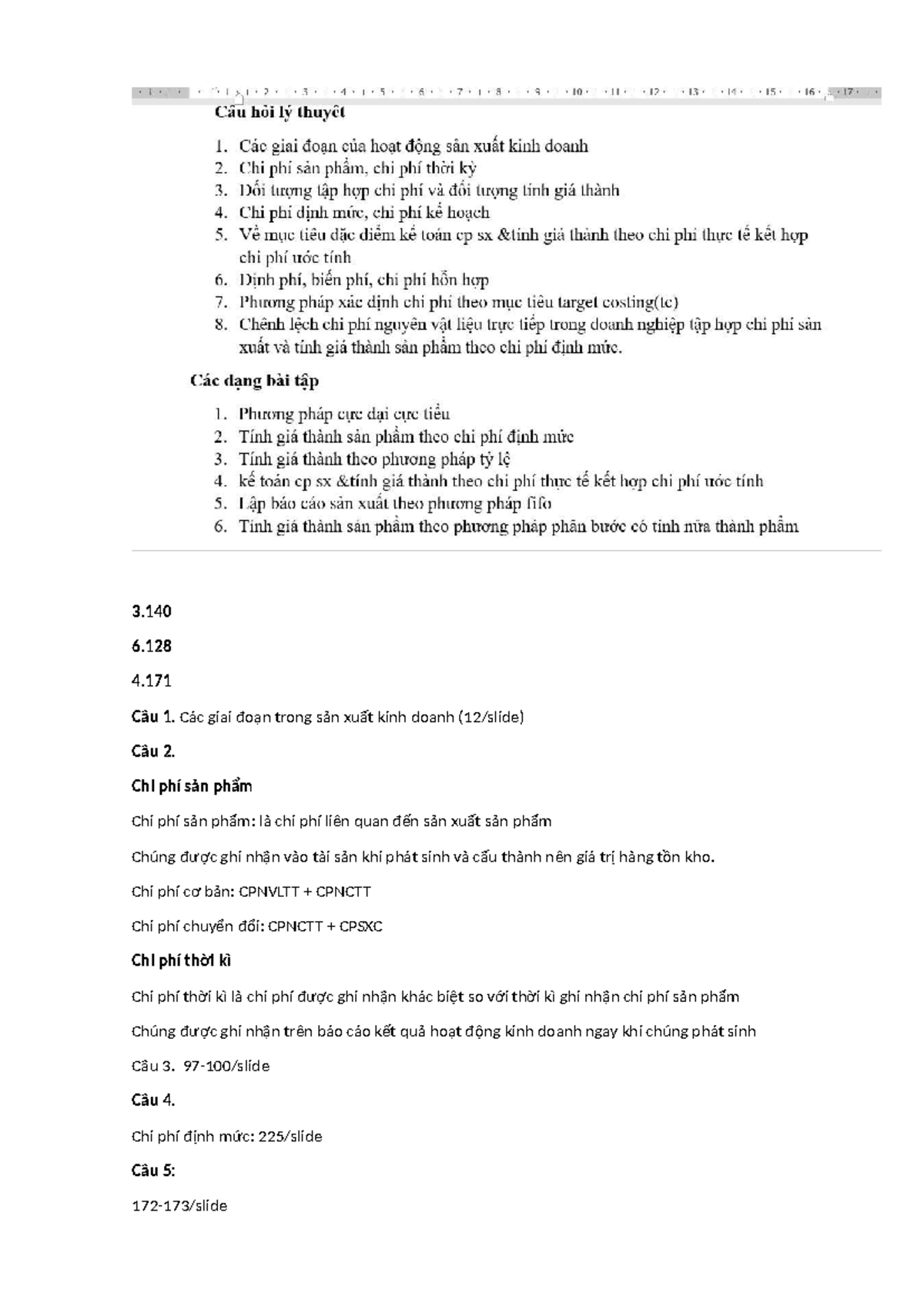 Chi phí sản xuất và định khoản trong Kế toán chi phí - KTC101 - Studocu