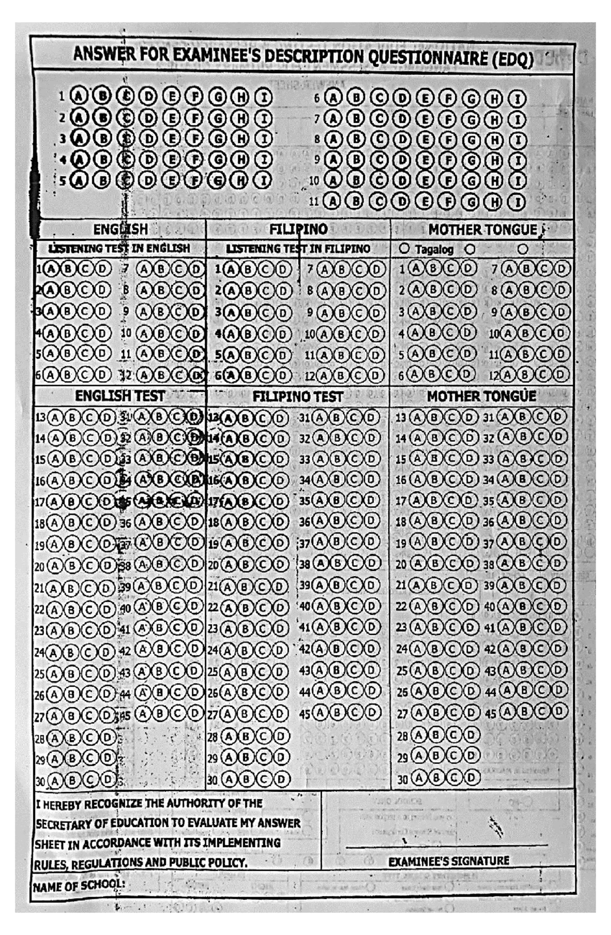 Ellna- Sample - BSED Science - Studocu