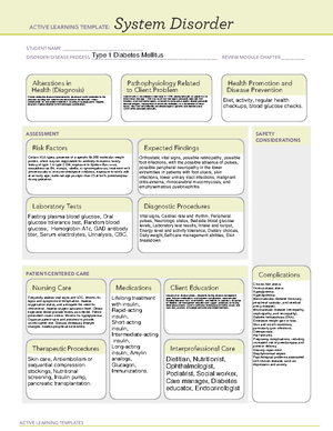 Emphysema System Disorder template System disorder template from ati ...