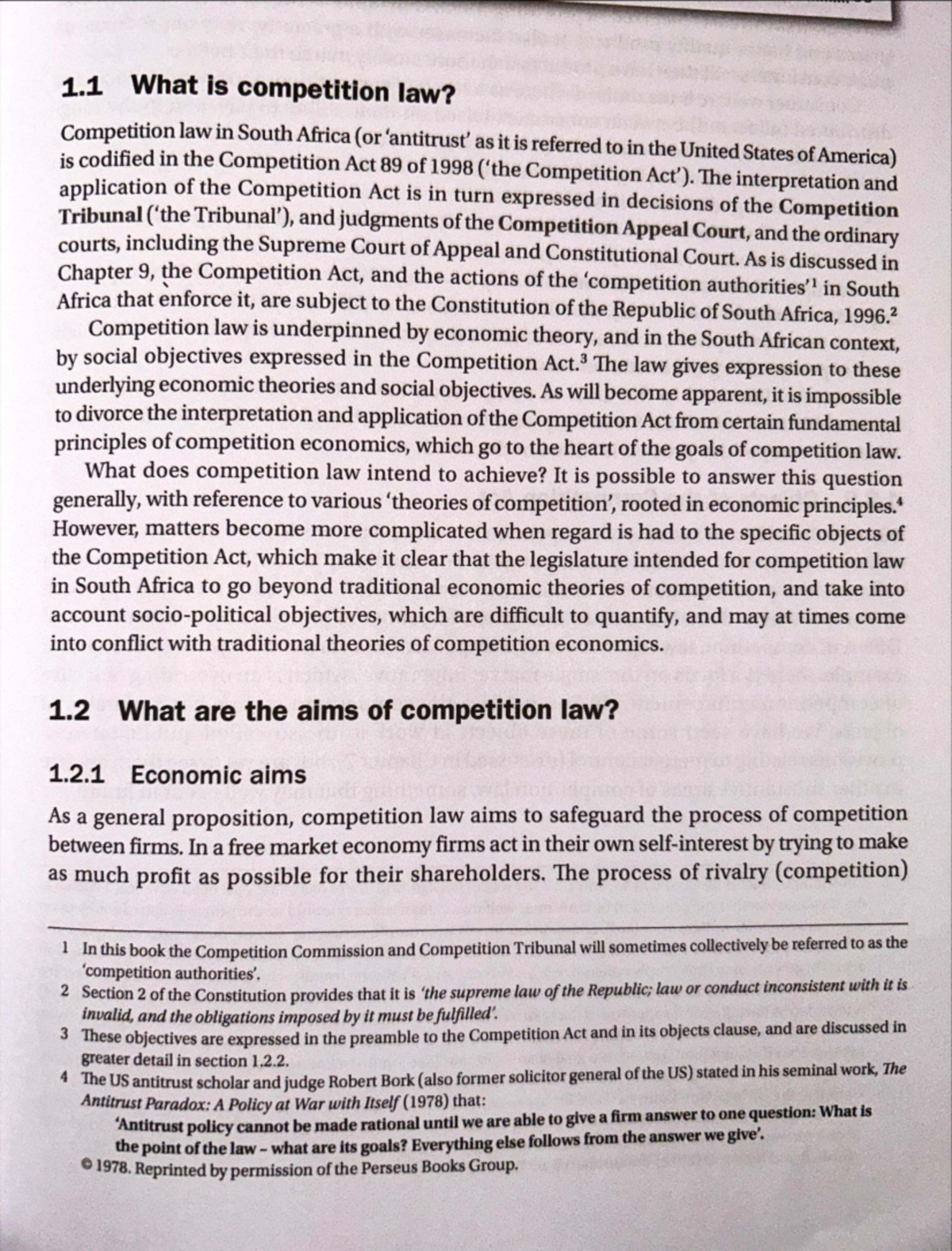 Unit 1 - Overview of the Competition Act 89 of 1998 in South Africa ...