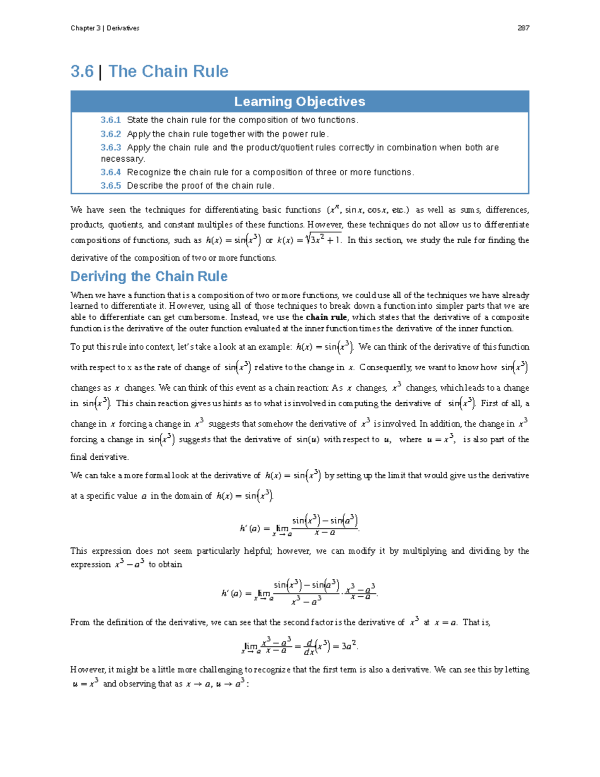 Chapter 3: Derivatives & The Chain Rule - Calculus Volume 1 - Studocu