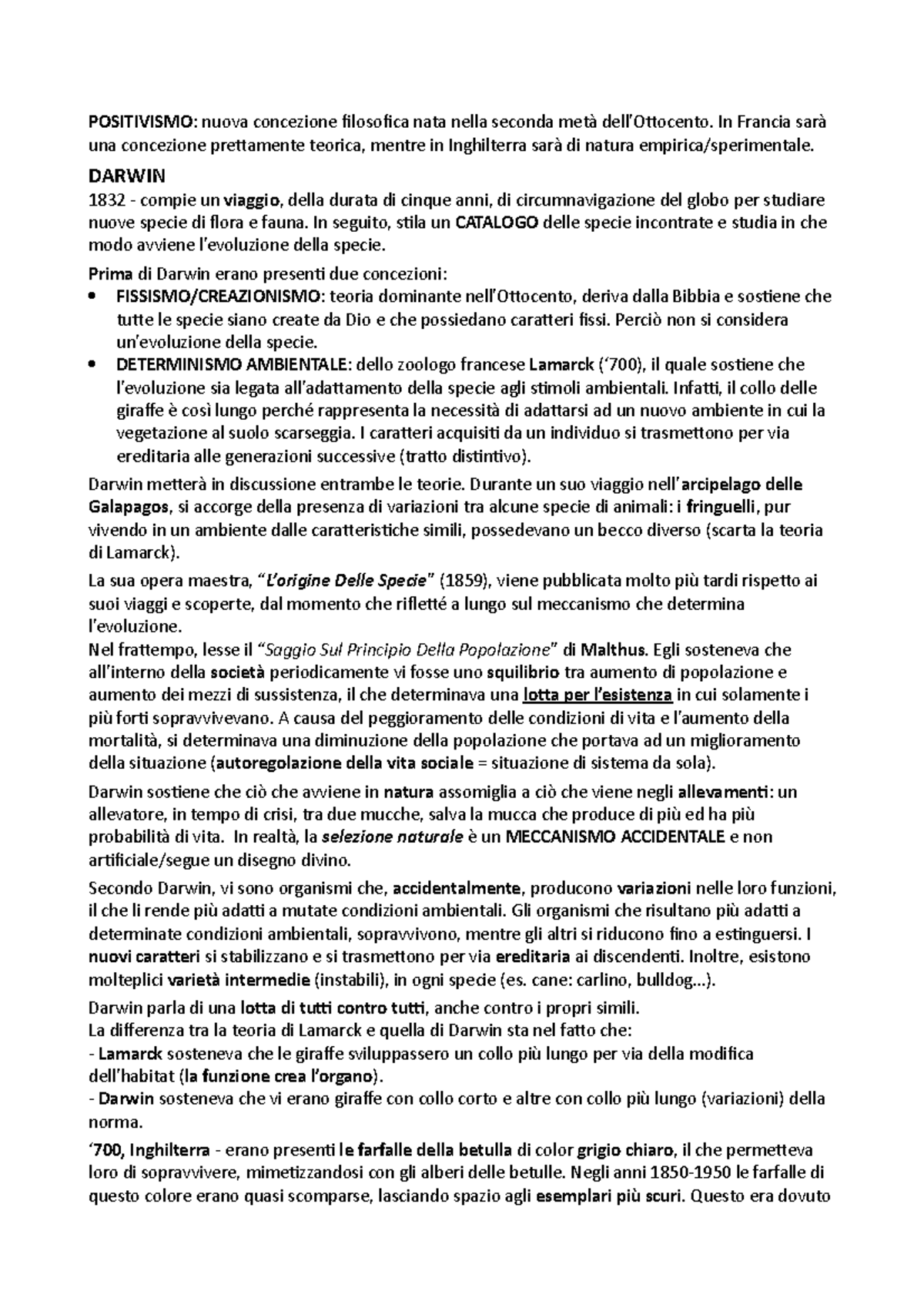 Filosofia Moderna: Darwin, Schopenhauer, Nietzsche e Freud Analisi ...