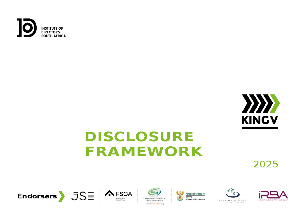 King V Disclosure Framework 2025: Principles and Practices Explained ...