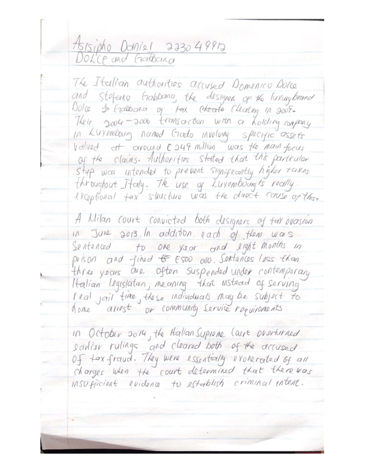 Dolce & Gabbana Tax Evasion Case Study: Legal Implications & Outcomes ...