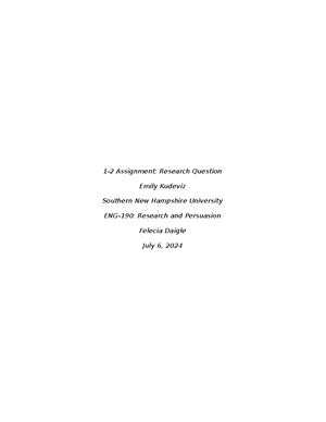 [Solved] Explain how your research question Are 4day work weeks truly ...