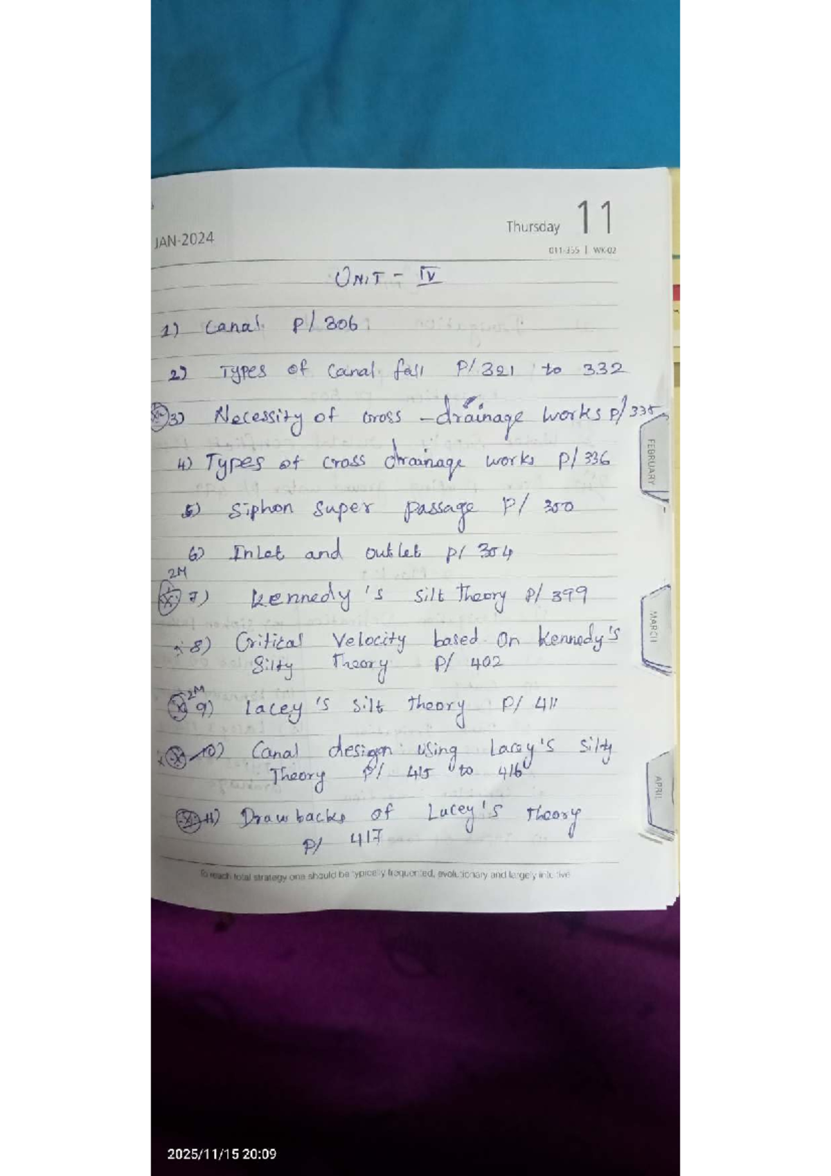 Irrigation Questions: Unit IV Overview and Key Concepts - Studocu