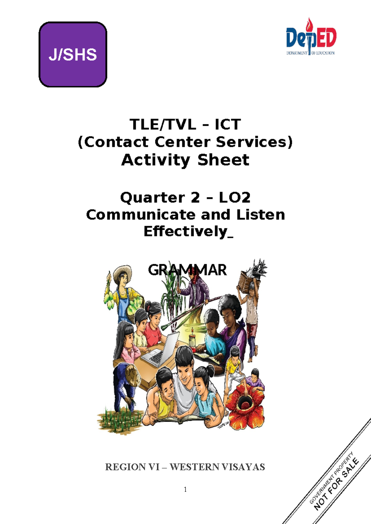 ICT CCS 10 SHS Q2 LAS 3: Effective Communication & Grammar Skills - Studocu