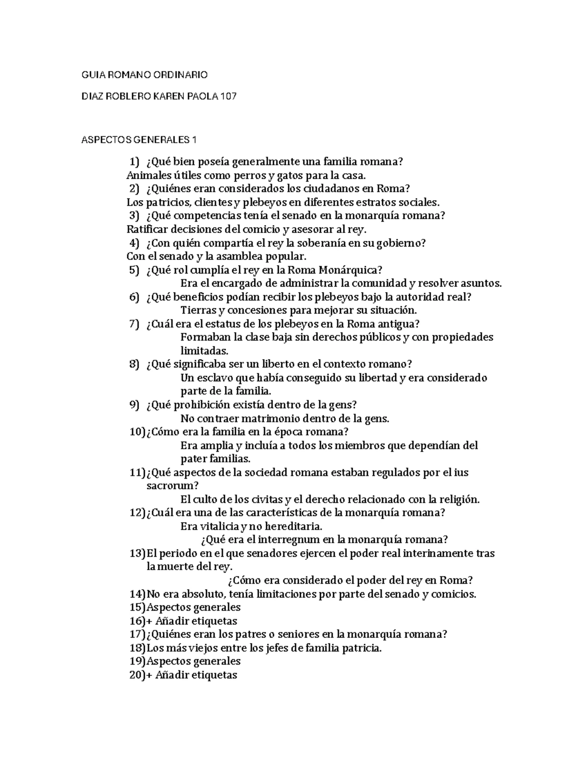 Conceptos de Sui Iuris y Alieni Iuris en Derecho Romano - Studocu