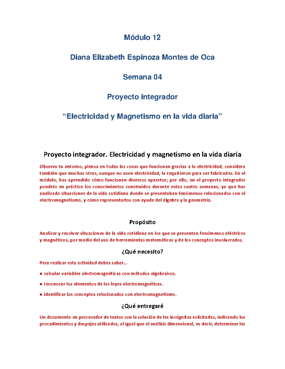 Módulo 12 Actividad integradora 1 “Electromagnetismo en el entorno ...