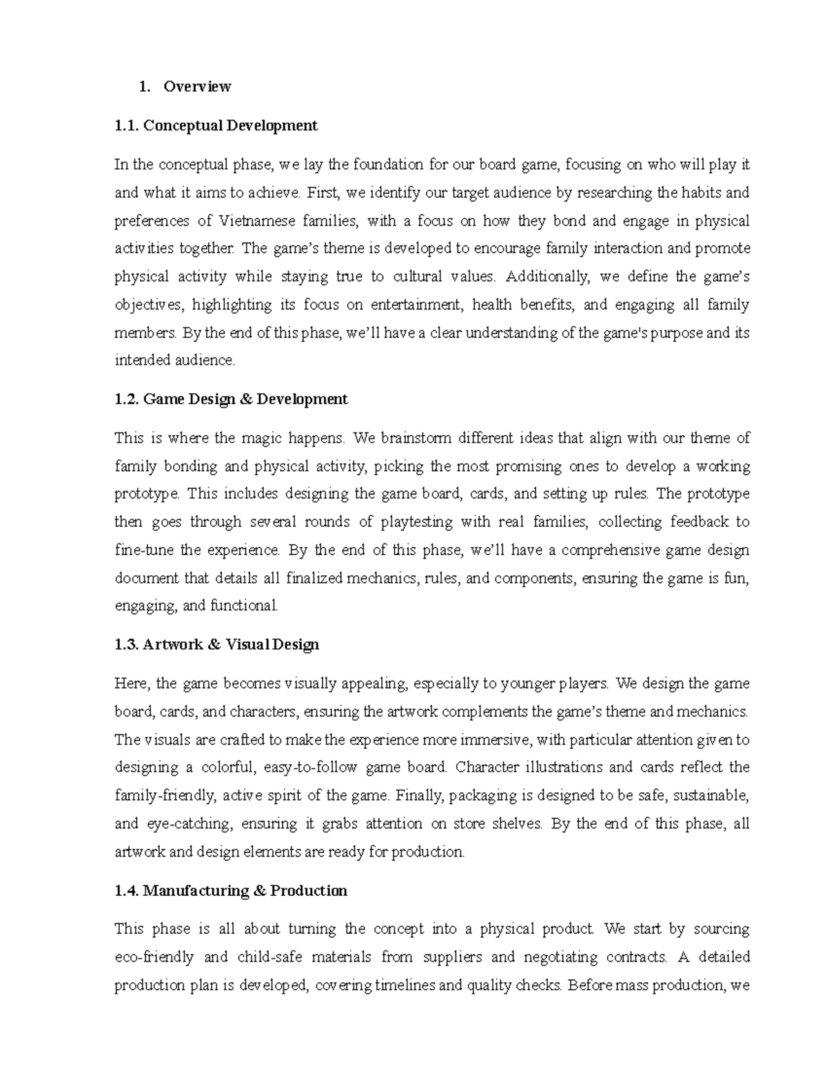WBS for Board Game Development: Concept to Launch - Studocu