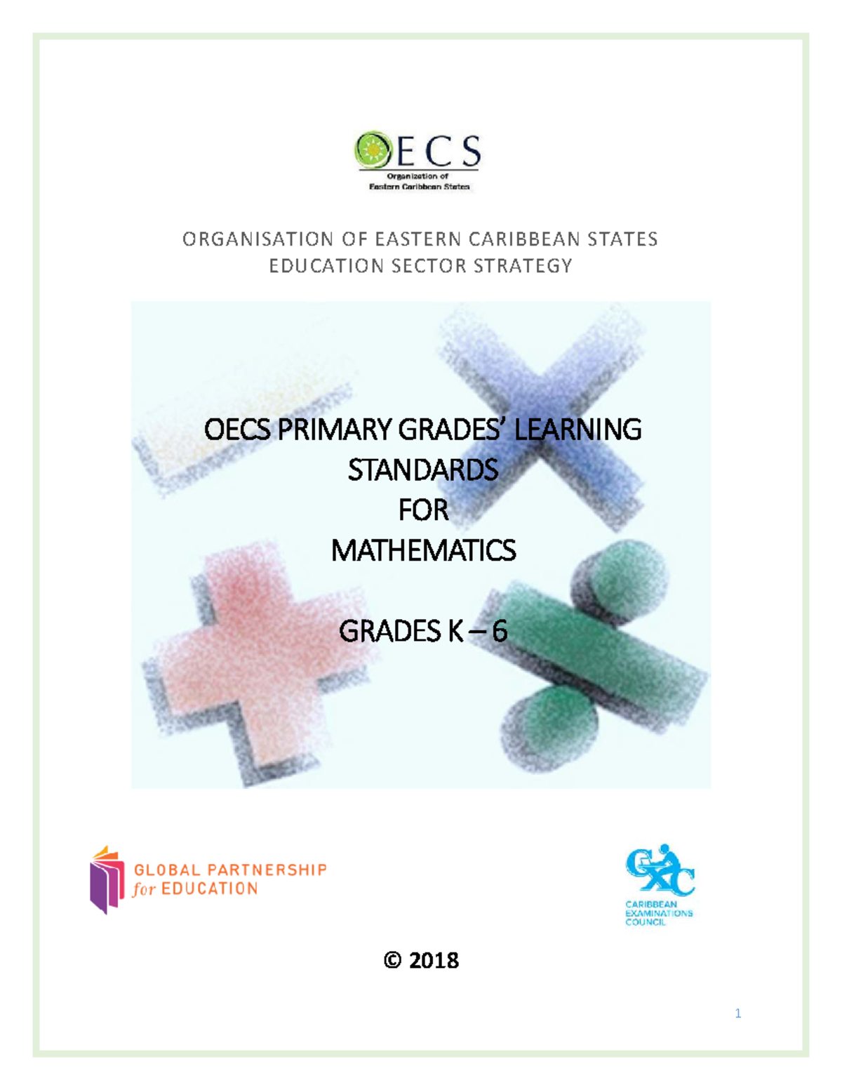 OECS primary learning standards for mathematics grades K-6 (2018) - Studocu