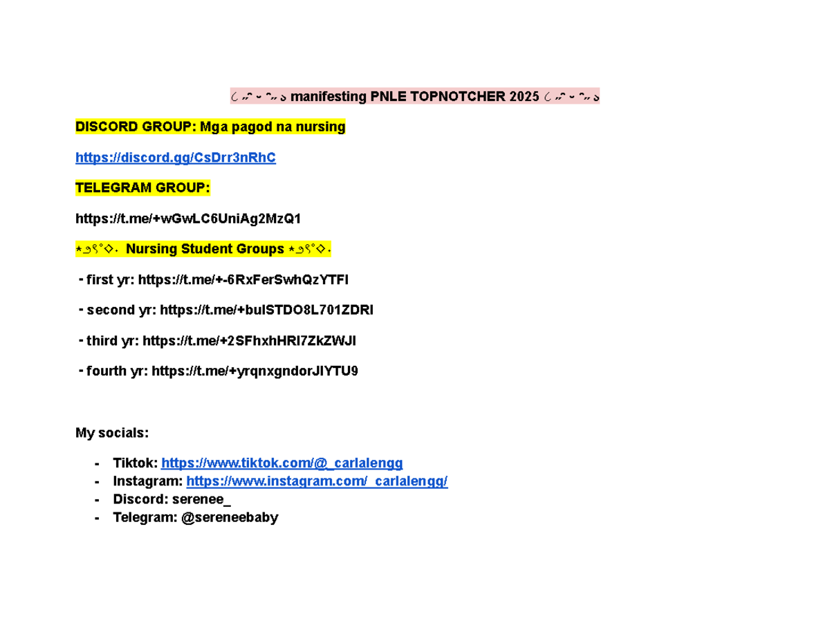 NCP Examples for Nursing: Strategies & Interventions (PNLE 2025) - Studocu