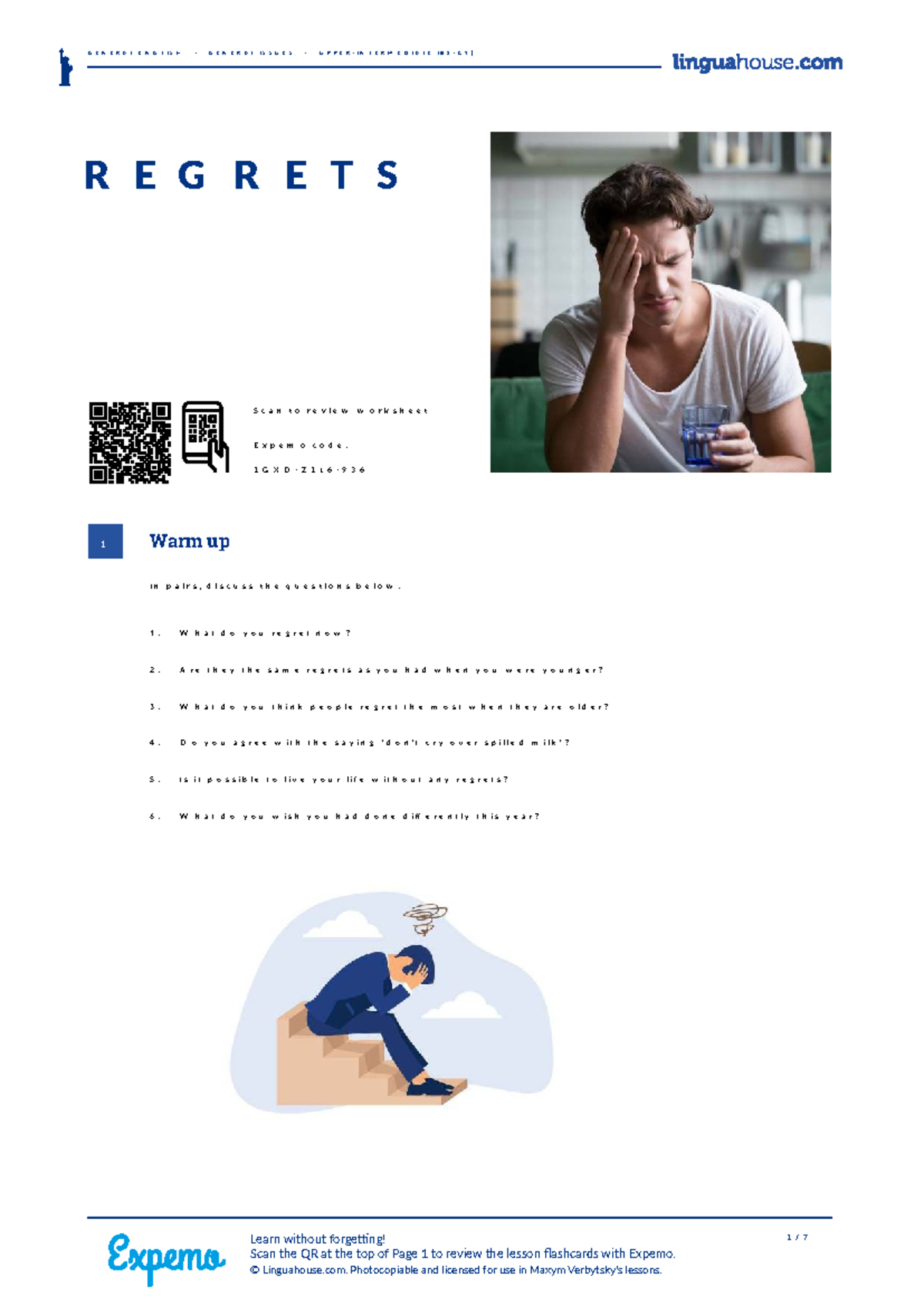 REGRETS: American English Teacher B2-C1 Worksheet - Studocu