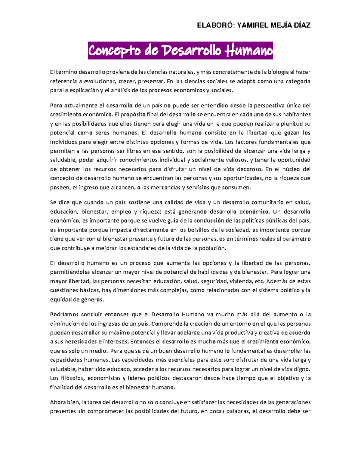 Etica Desarrollo Humano - Warning: TT: undefined function: 32 Warning: TT: undefined function ...