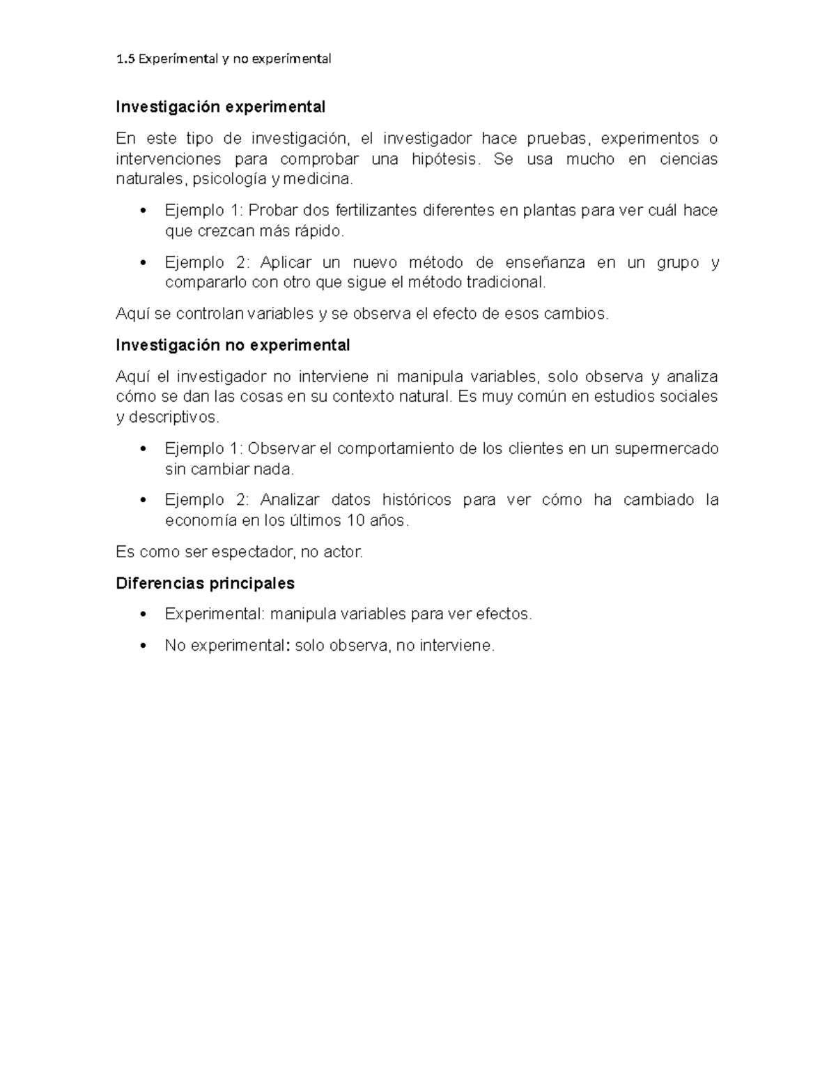 Investigación Experimental y No Experimental: Comparativa y Ejemplos ...