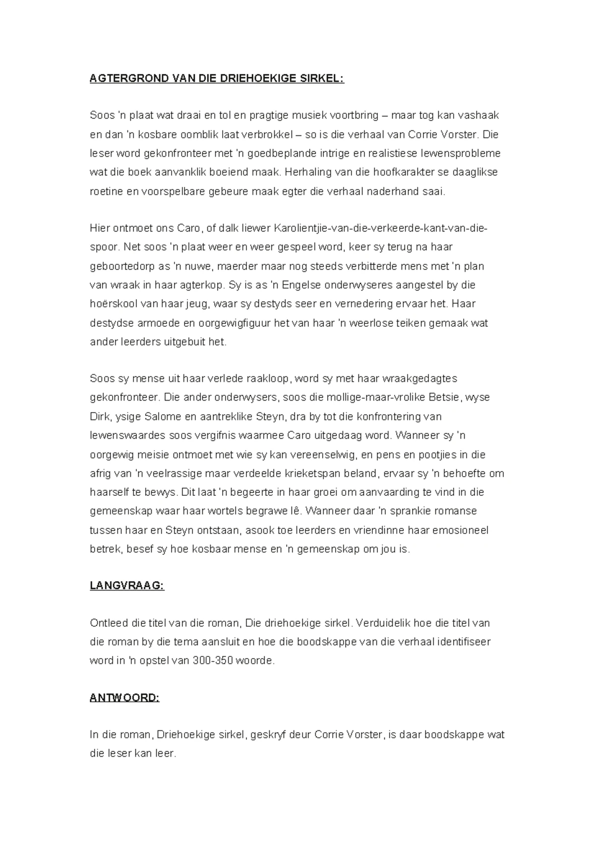 Gedig Vrae: Ek is oek important - Ontleding van 'n Afrikaanse Gedig ...