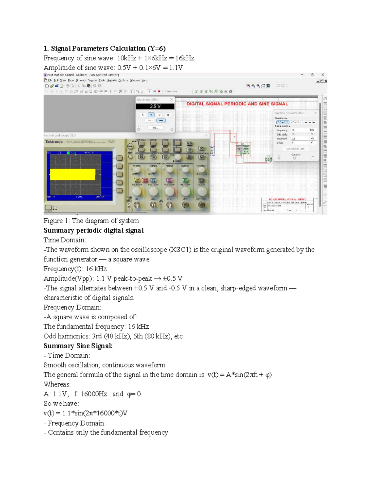 Signal Parameters Calculation for 1 - VEANK: Time & Frequency Analysis ...