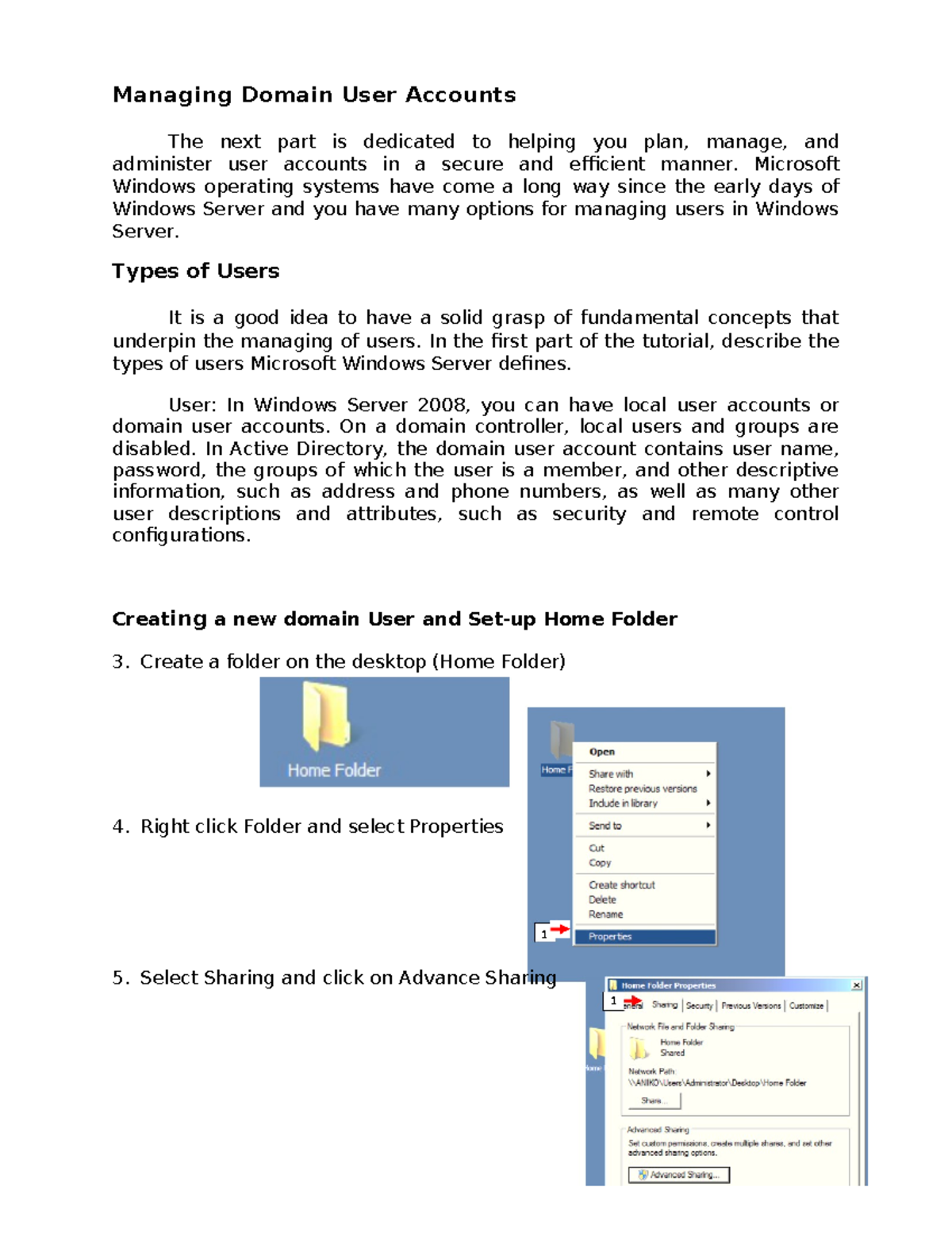 13 Managing Domain User Accounts - Managing Domain User Accounts The ...