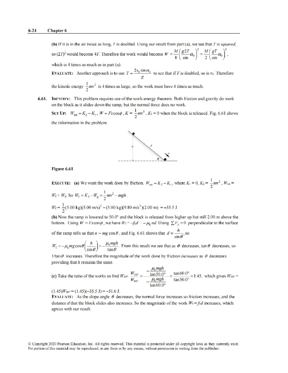 University Physics (PHYS 101) Chapter 6: Work and Energy Analysis - Studocu