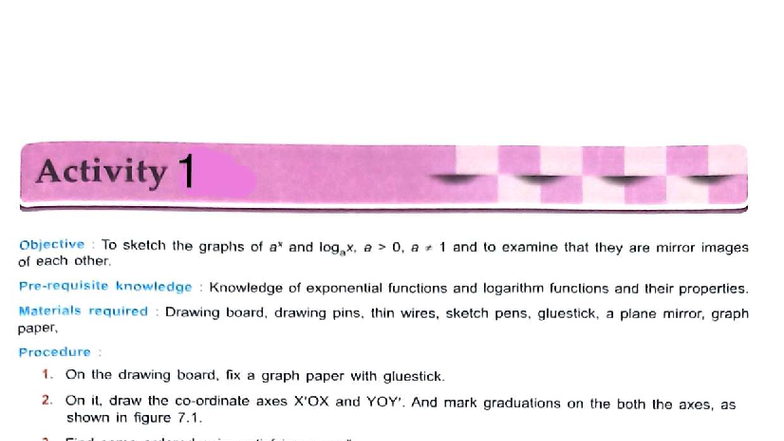Mathematics Practical-1: Graphs of Exponential & Logarithmic Functions - Studocu