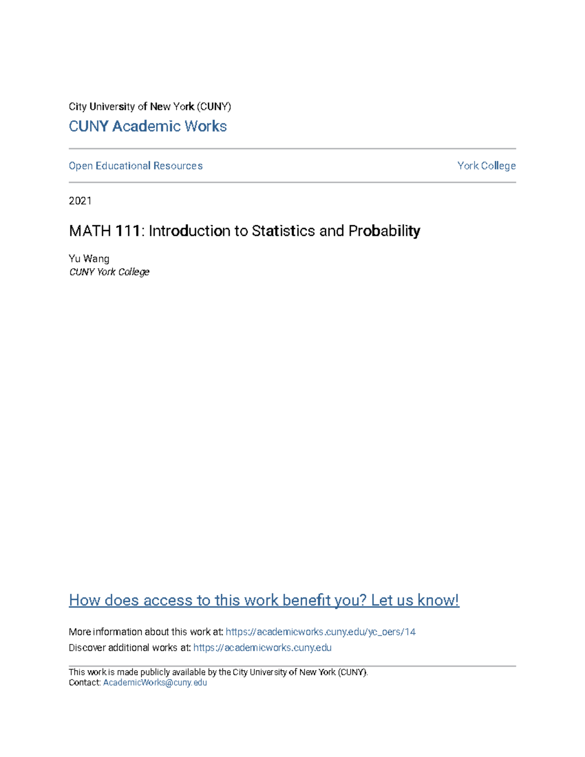 MATH 111: Comprehensive Guide to Statistics & Probability (2021) - Studocu