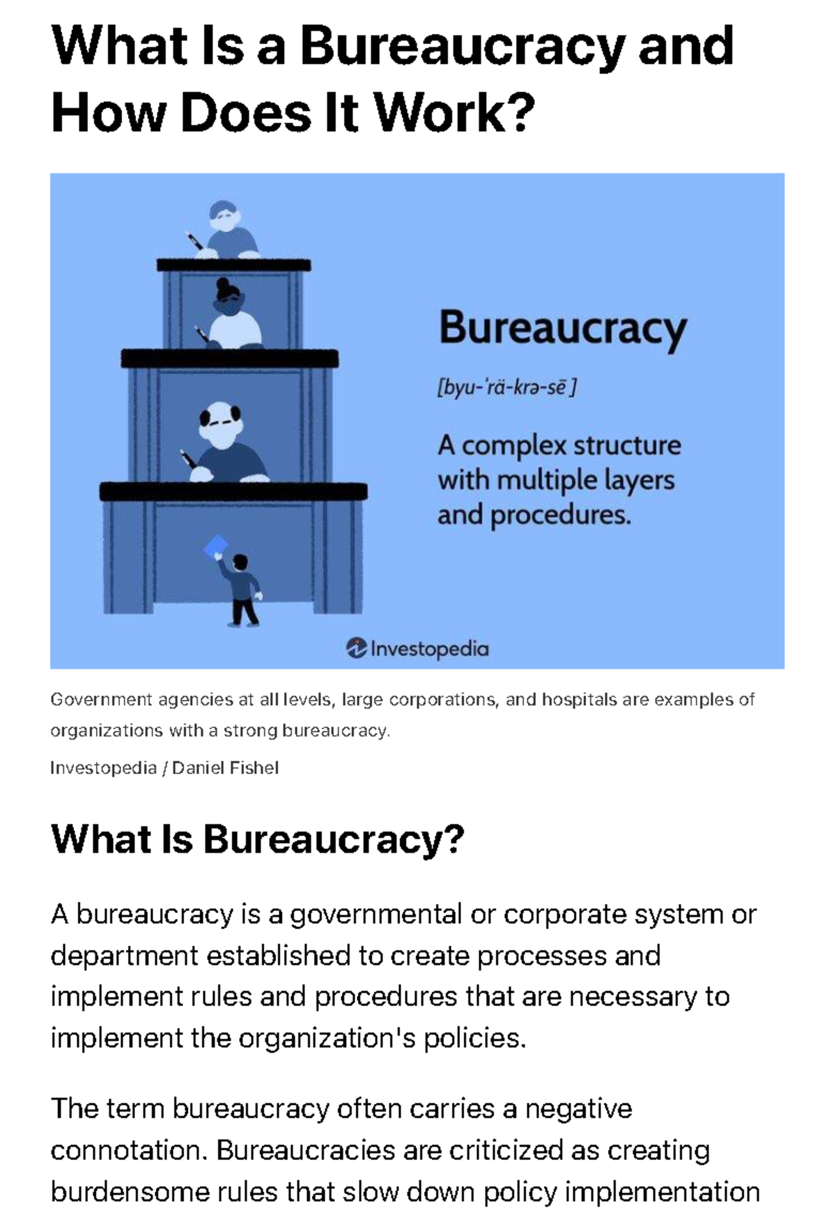 Understanding Bureaucracy: Functions, Criticisms, and Examples - Studocu