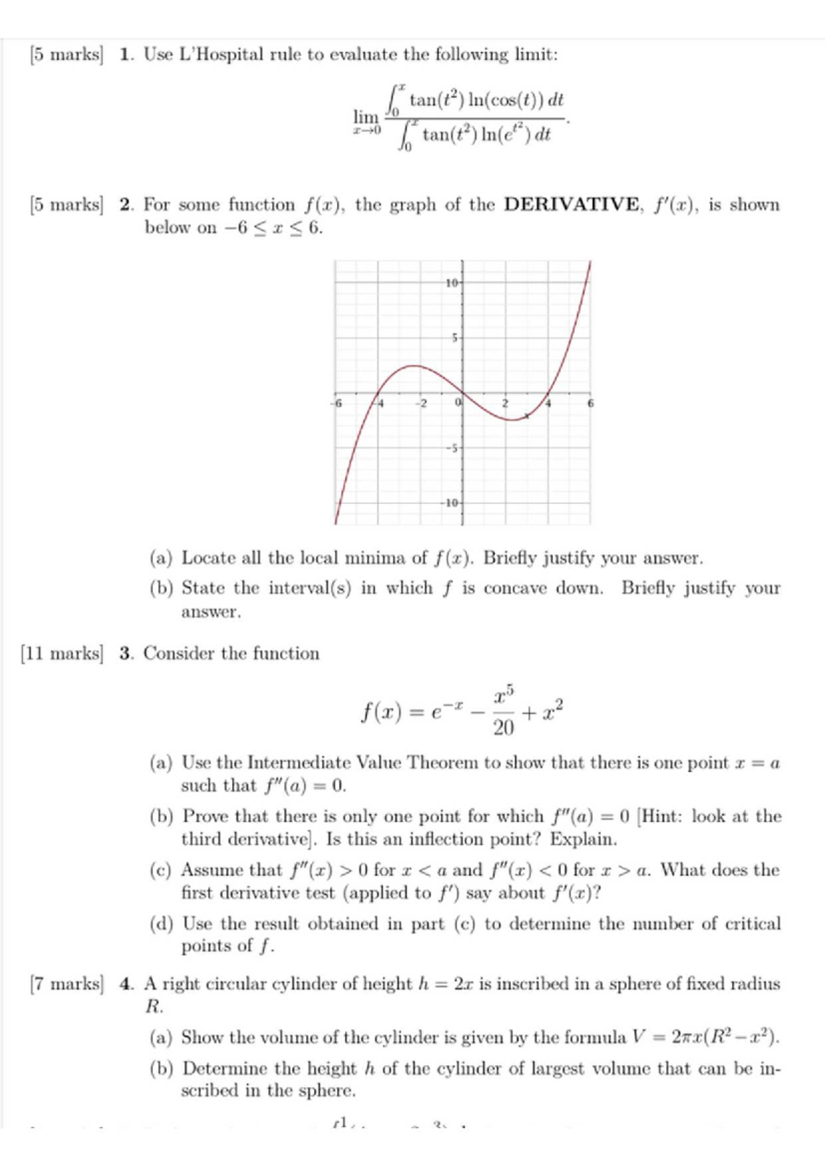 MA103 Final Exam 2 - Mock Questions and Solutions - Studocu