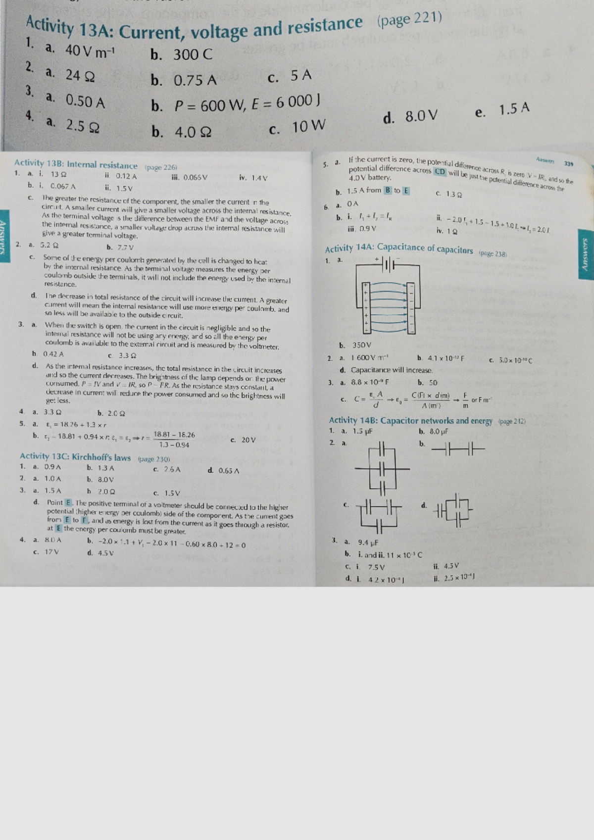 Electrical systems ESA answers 240802 141054 - Activity 13A: Current ...