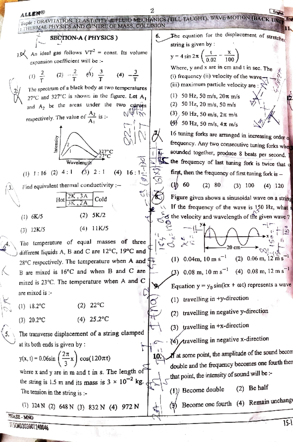Book 24-Dec-2024 - Allen test q.p - (3. ALLEN® Topic : GRAVITATION ...