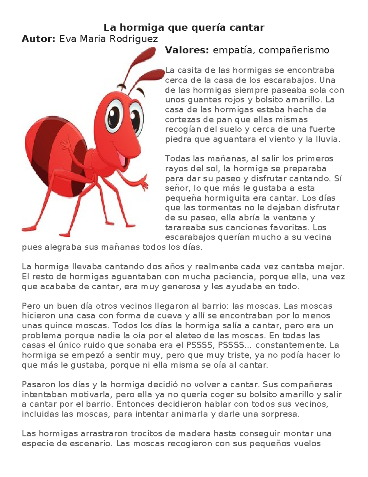 Cuentos de Empatía: Historias de Comprensión y Compañerismo - Studocu