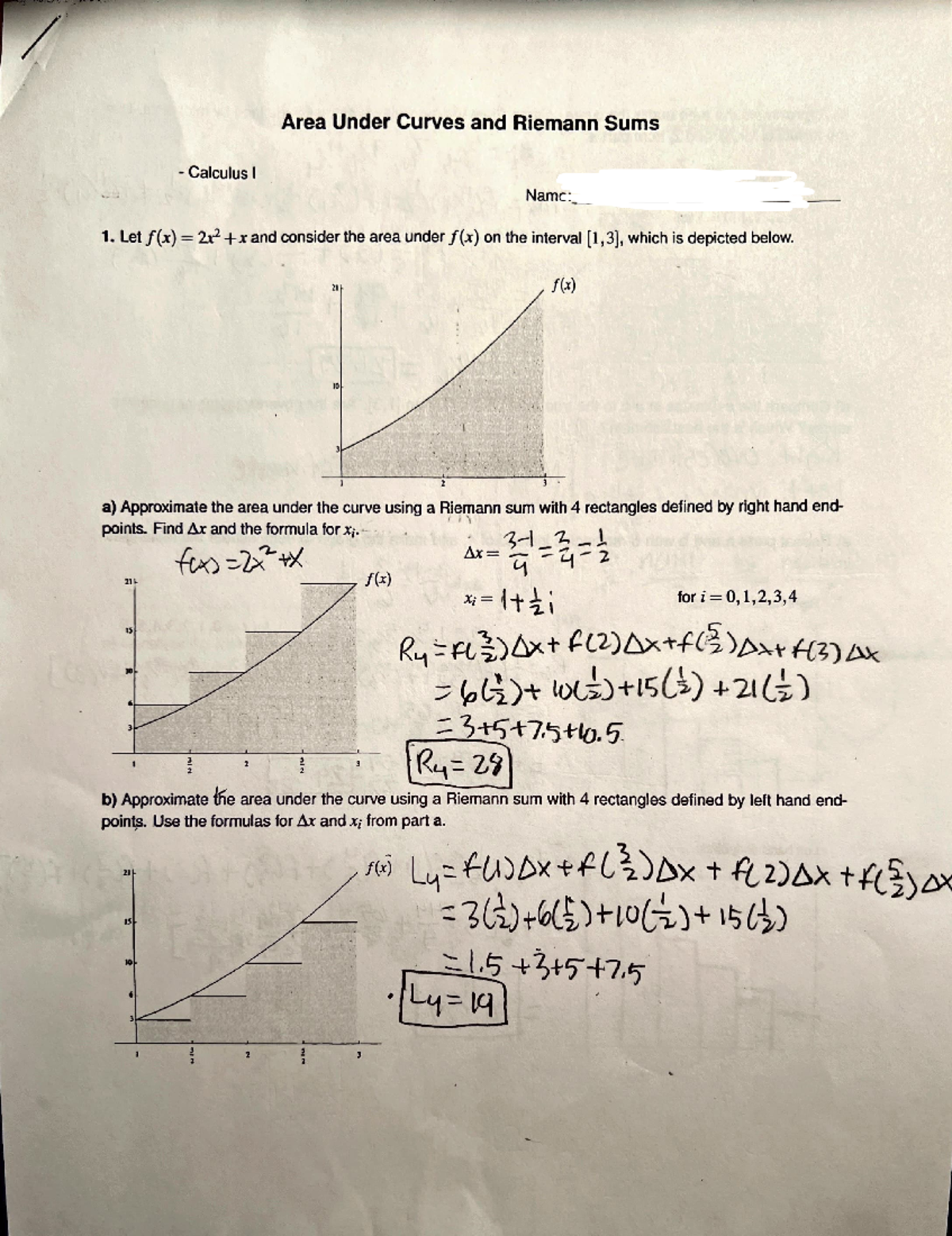 MAT-1A - 5.1-5.2 Area under the curve - Area Under Curves and Riemann ...