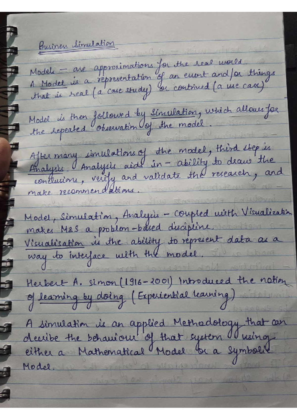 ITAE007 - Business Simulation Models: Analysis and Visualization ...