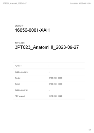 Anatomi II - Alla muskler, leder och skelettdelar - Anatomi II Nedre ...