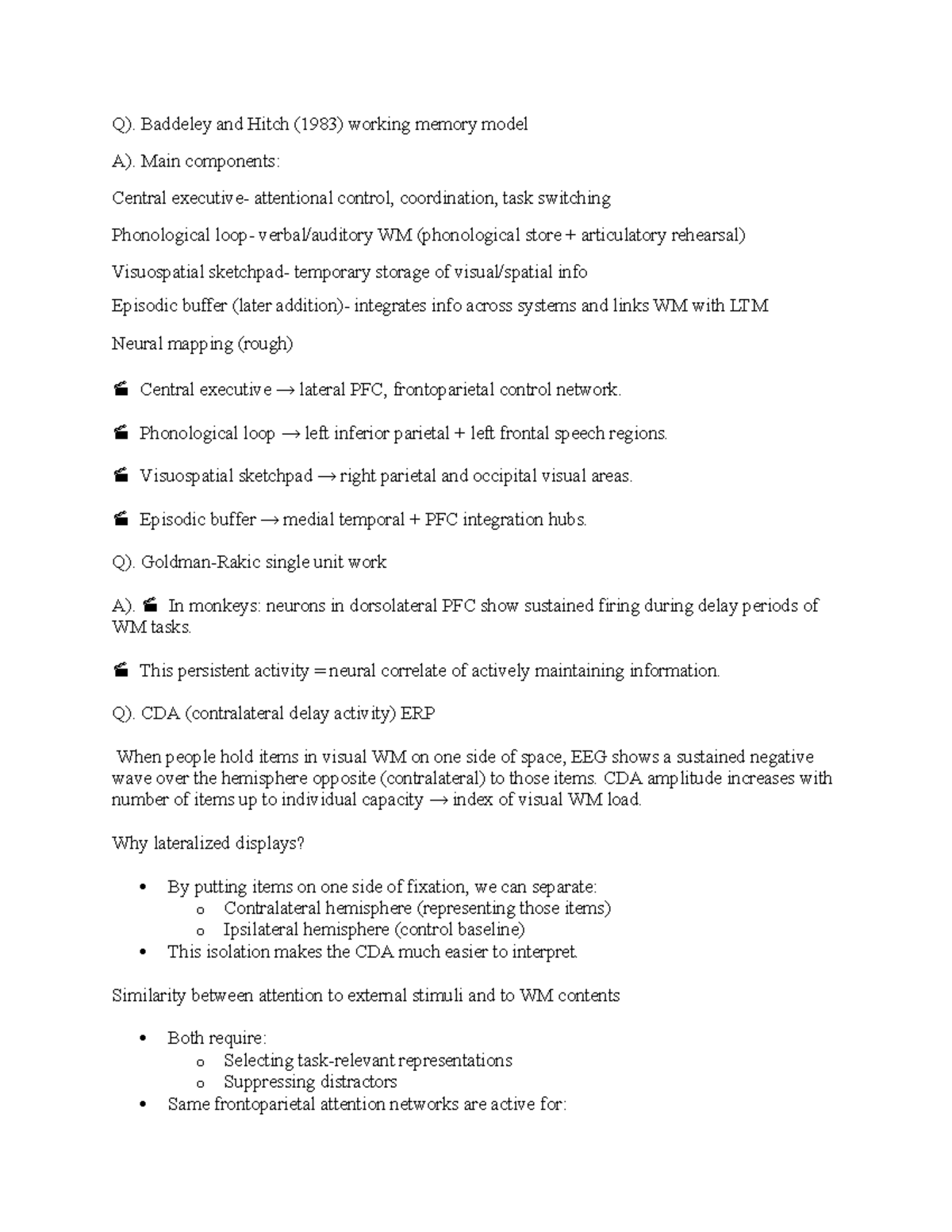 Practice Questions for PSY 3270: Working Memory and Executive Functions ...