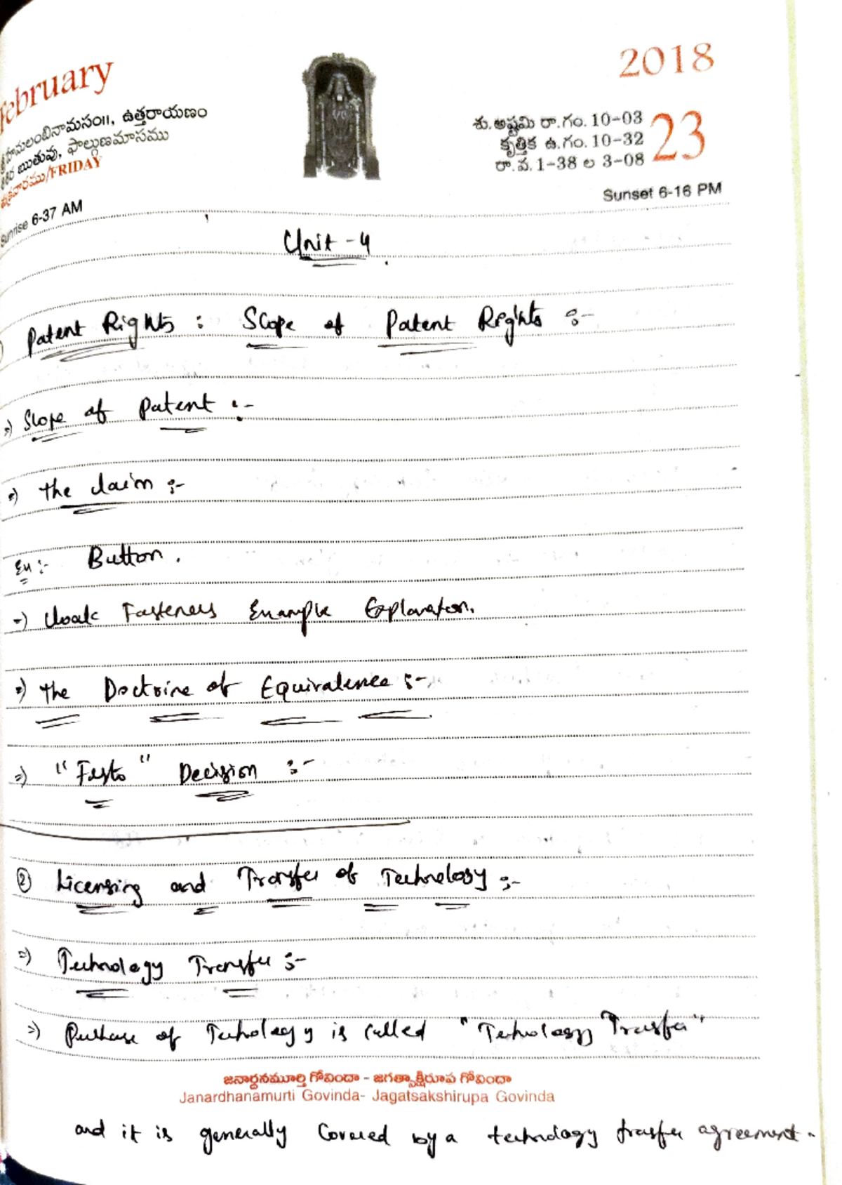 IPR U-4&5 - Comprehensive Lecture Notes on Intellectual Property Rights ...