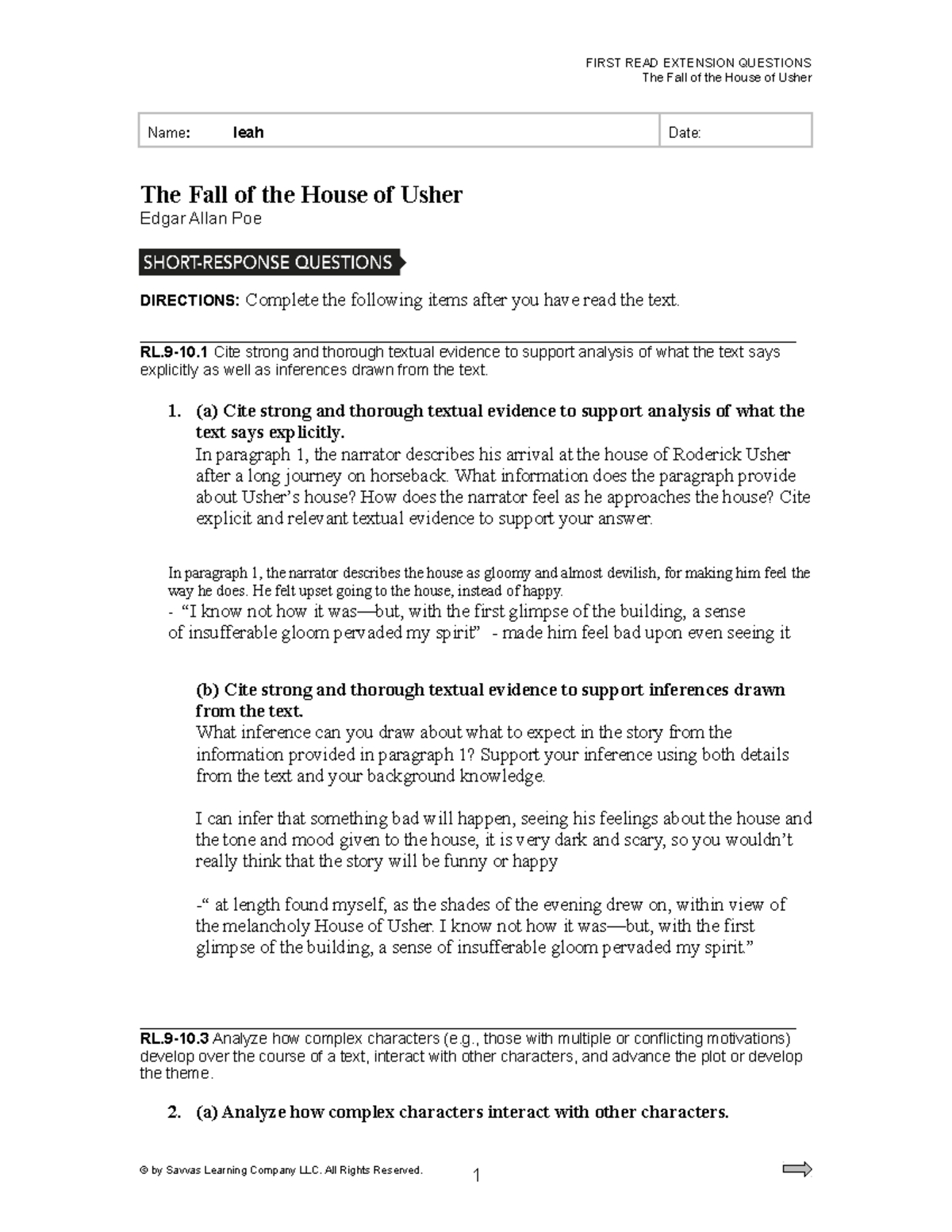 7d74162 a-4d66-4ade-bb0f-33531 - FIRST READ EXTENSION QUESTIONS The ...