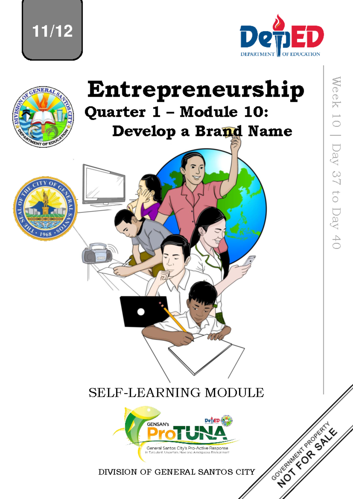 Entrep 12 M10: Developing a Brand Name Module for Week 10 - Studocu
