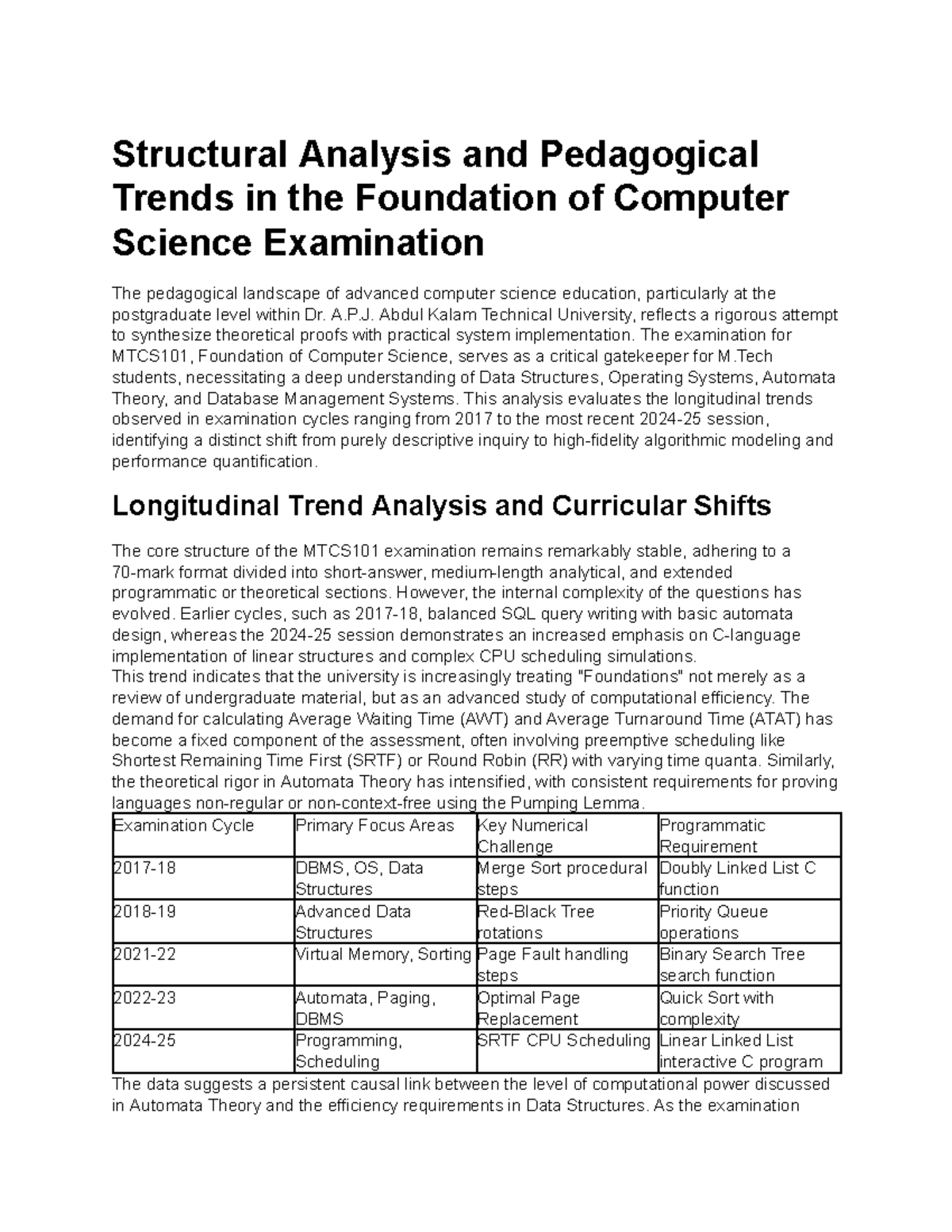 MTCS101 Final Exam: Trends in Computer Science Assessment - Studocu