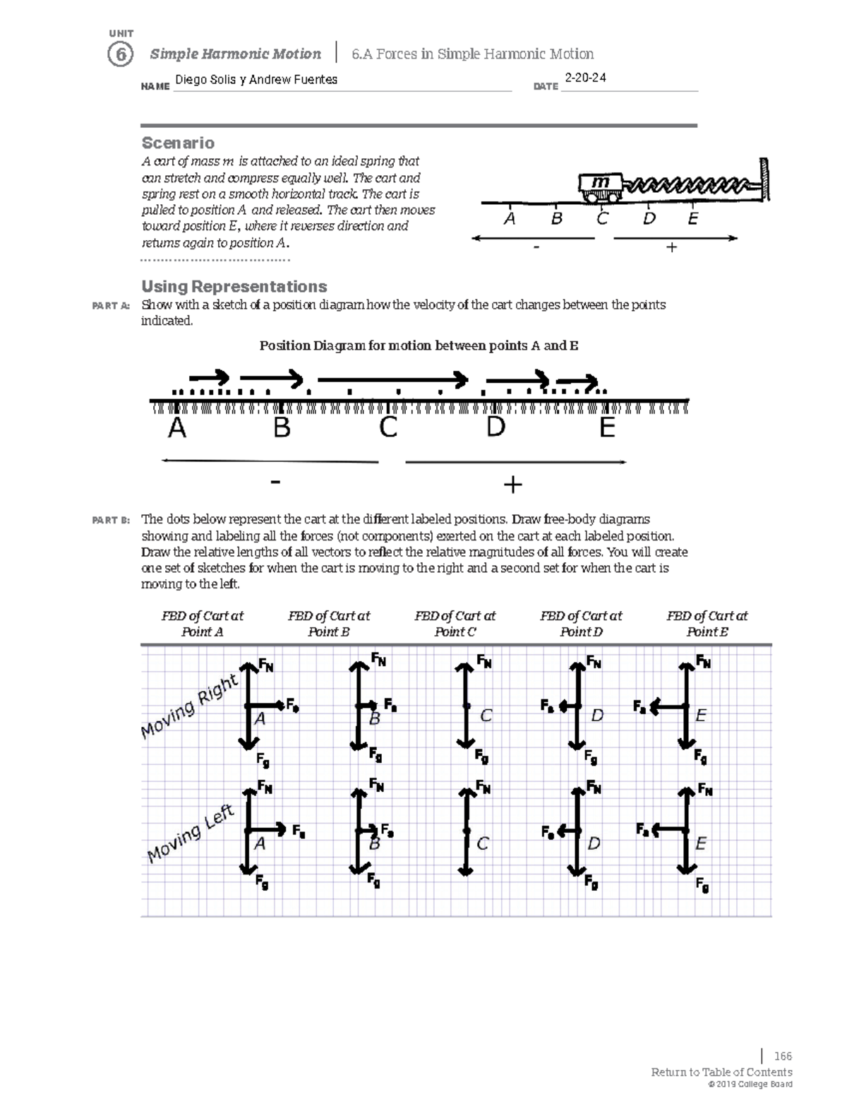 AP Physics - Unit 6.A Simple Harmonic Motion Workbook - Studocu