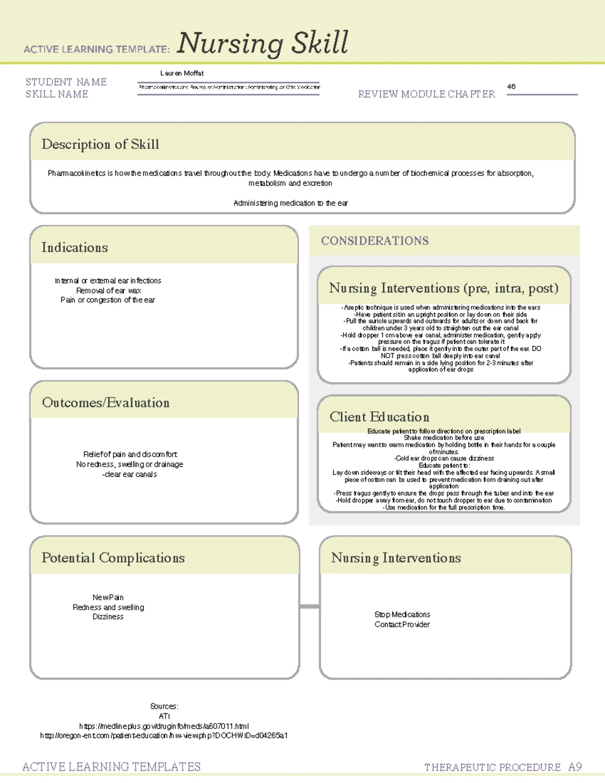 ALT - Nursing Skill - Active Learning Template - ACTIVE LEARNING ...